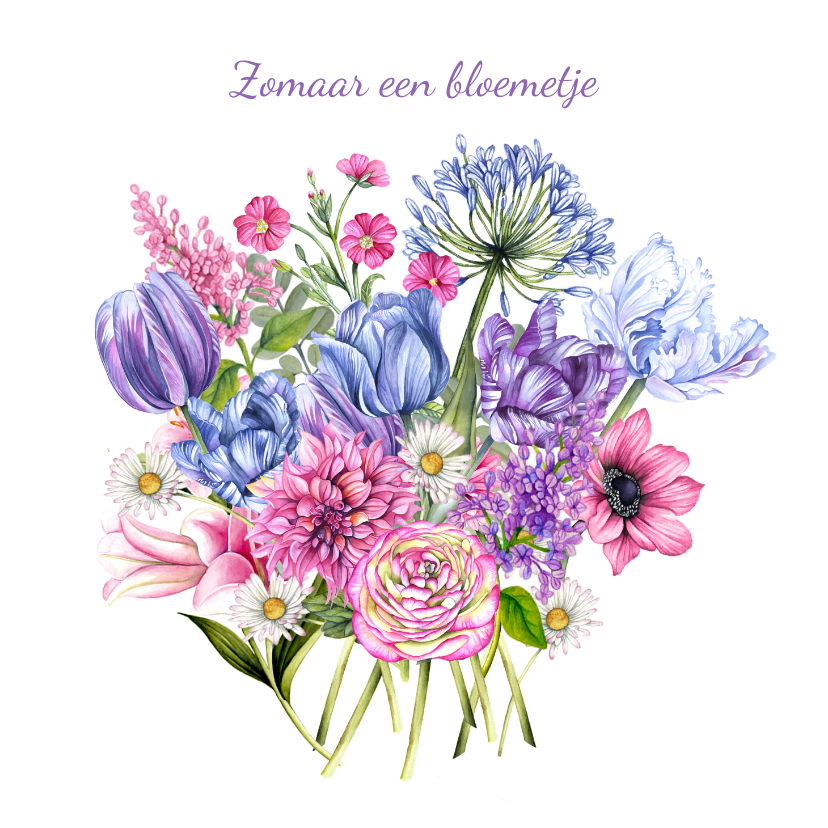 Zomaar een bos bloemen - Zomaar kaarten | Kaartje2go Zomaar een bos bloemen - Zomaar kaarten | Kaartje2go